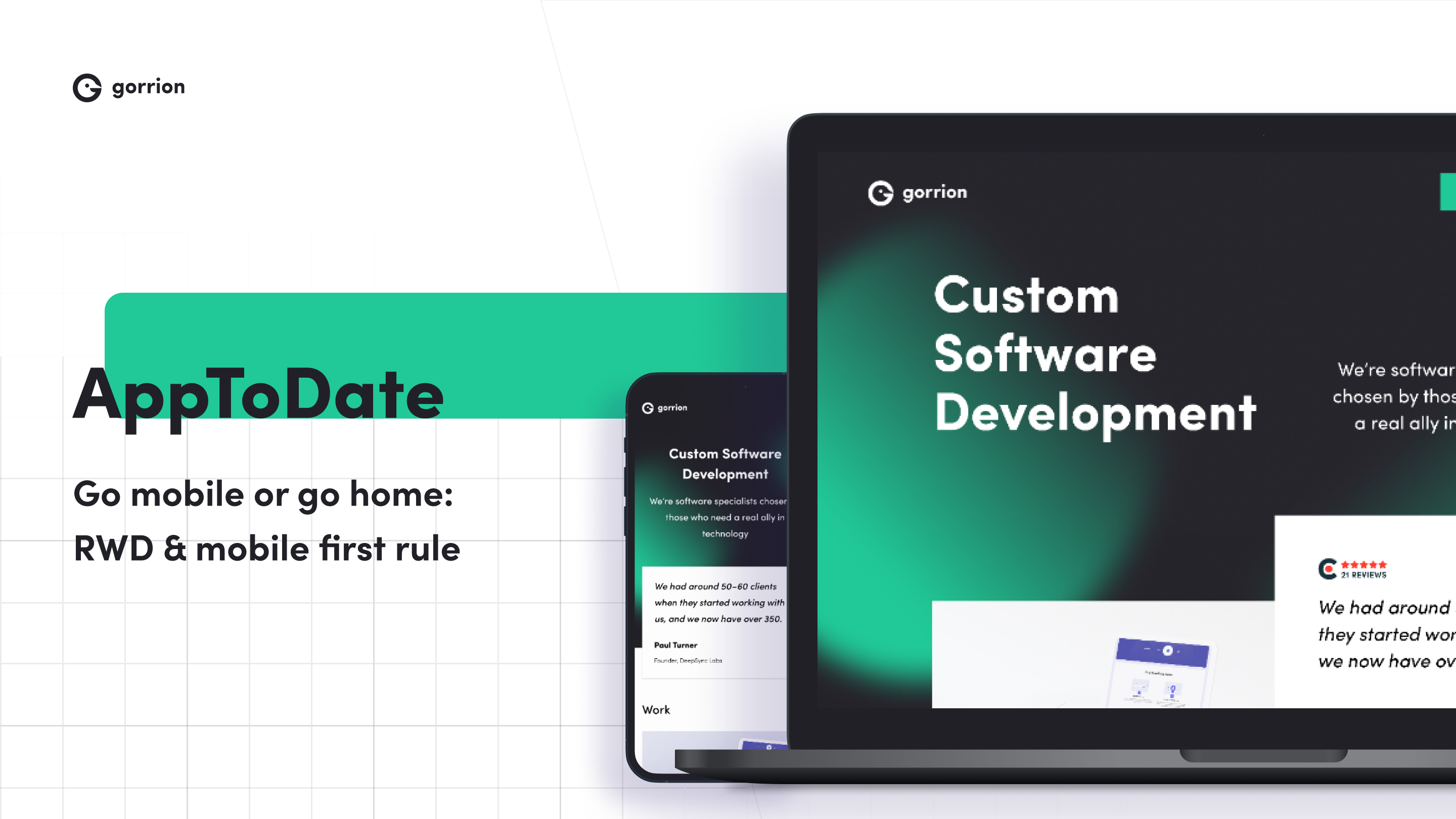 Go mobile or go home - RWD & mobile first rule | Gorrion blog